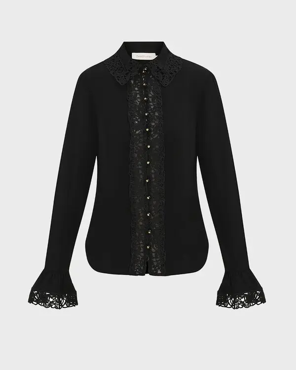 Zimmermann Lace Trim Shirt