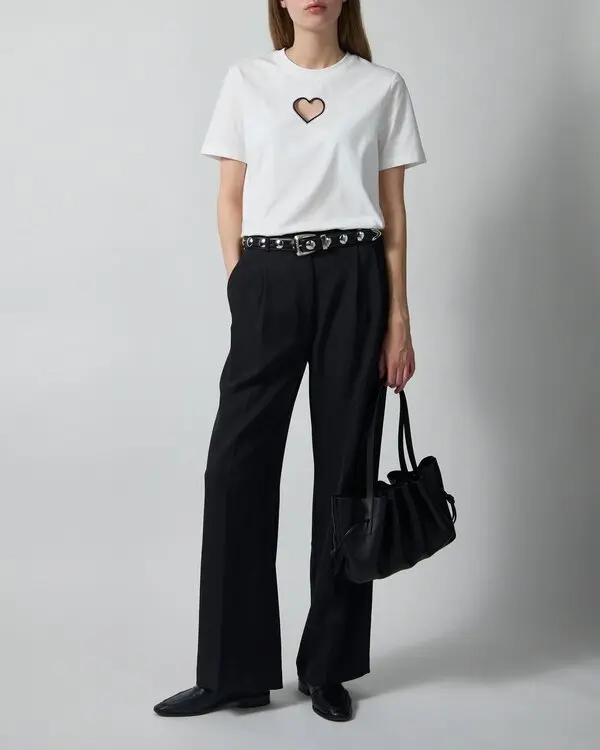 CLOEYS Heart T-shirt - White
