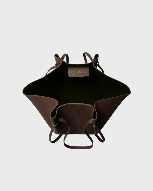 Yuzefi Large Mochi Pebble Grain Bag - Espresso
