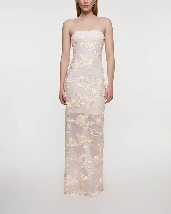rotate floral embroidered mesh maxi dress Rotate Floral mesh maxi dress by ROTATE Birger Christensen