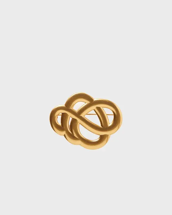 BY MALENE BIRGER Scribble Brooch - Gold