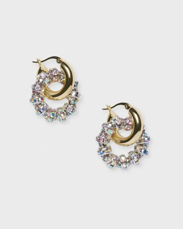 PEARL OCTOPUSS.Y Les Créoles Petites Earrings - Gold