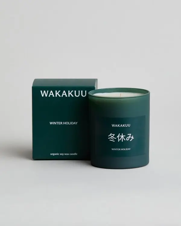 WAKAKUU Candle White Christmas