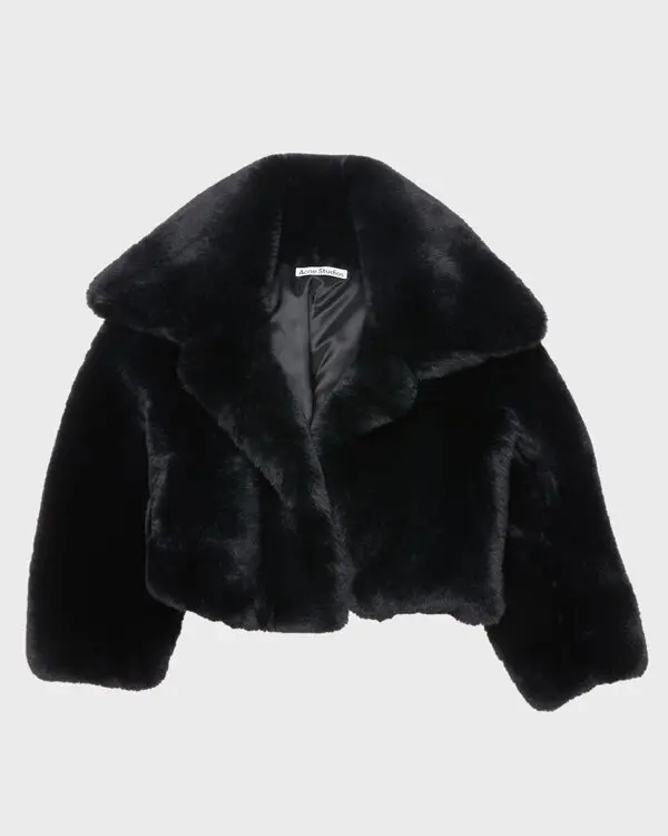 Acne Studios Faux Fur Collar Jacket