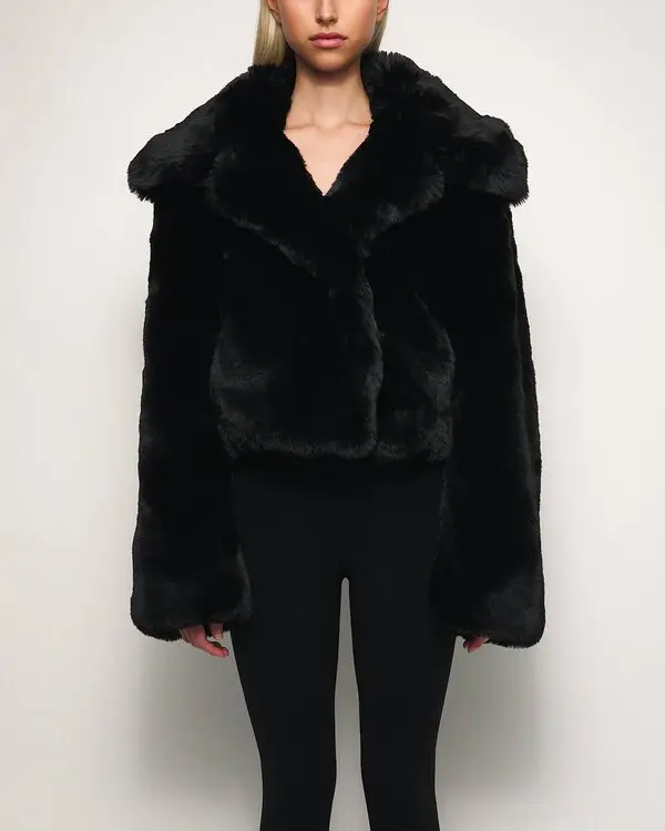 Acne Studios Faux Fur Collar Jacket