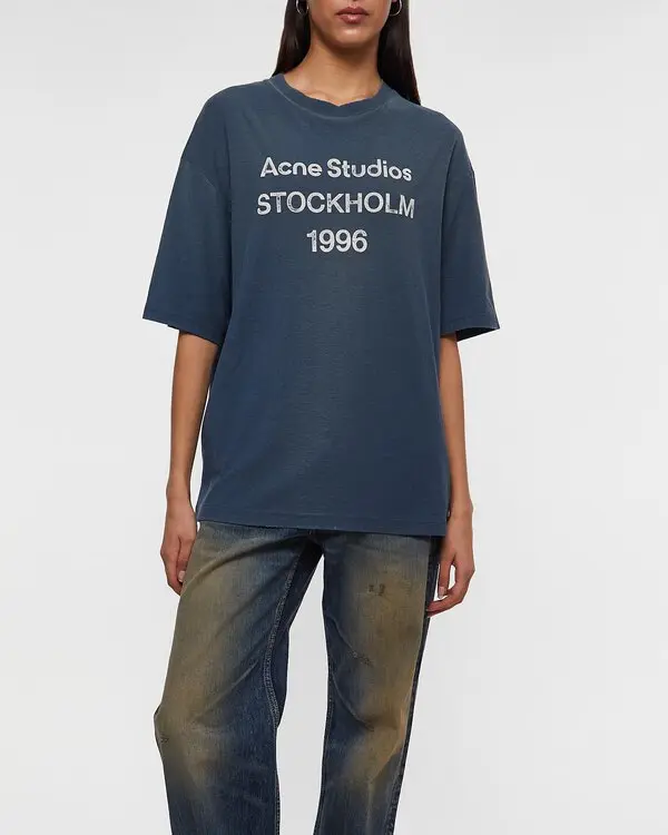 Acne Studios T-shirt Logo Relaxed Fit