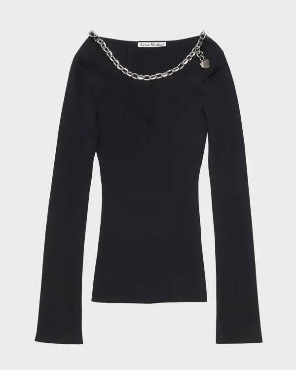 Acne Studios Top Knit Silver Charm