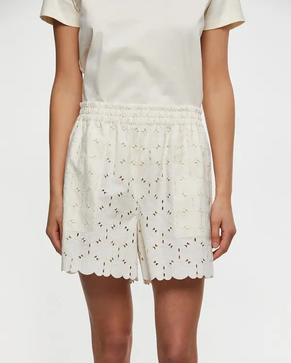 Moncler Broderie Anglaise Shorts