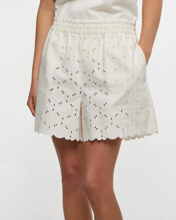 Moncler Broderie Anglaise Shorts