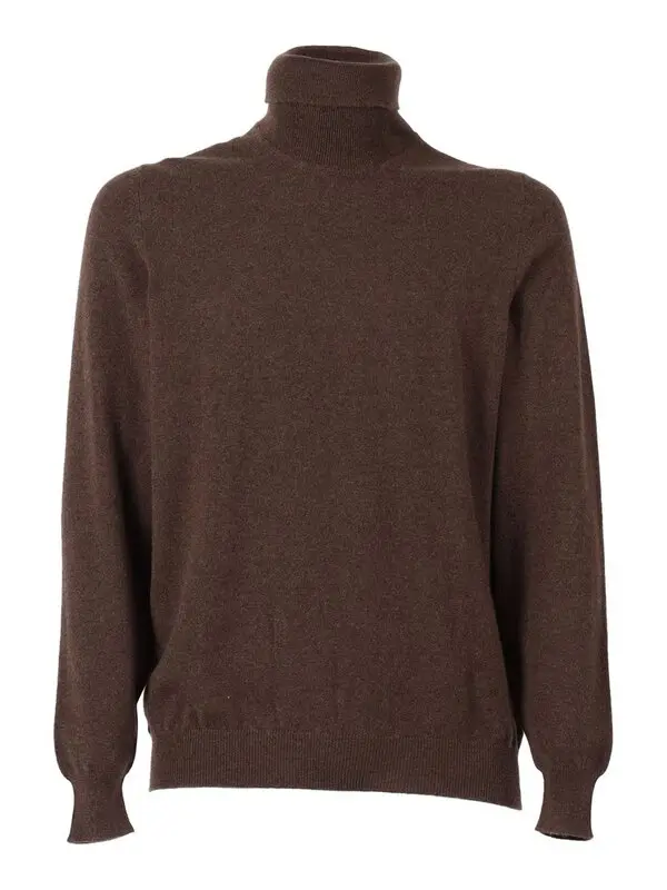 Fedeli High Neck Long Sleeve Knit Sweater