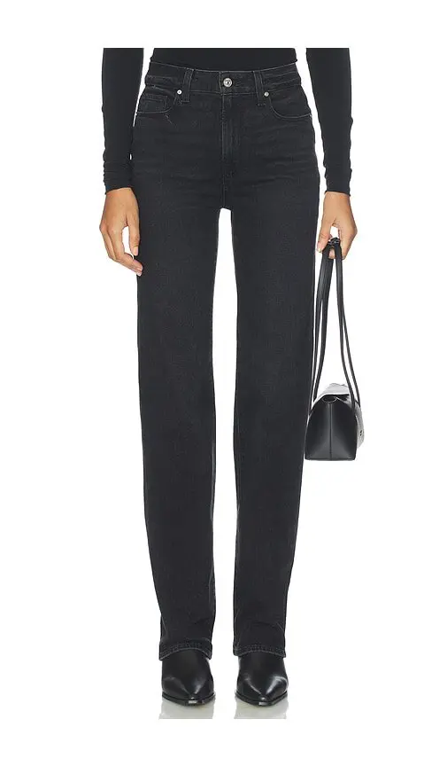 Paige Stevie Straight Jeans - Black