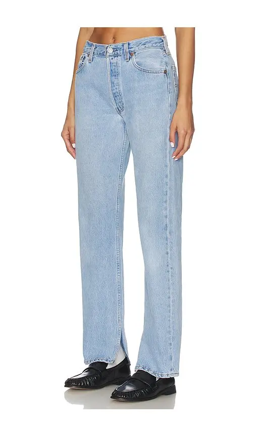 ALIGRACE Vintage Relaxed Split Jeans