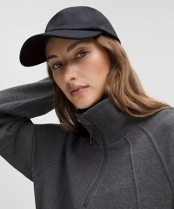 Lululemon Scuba Cropped Funnel-neck Half Zip - Heathered Graphite Grey