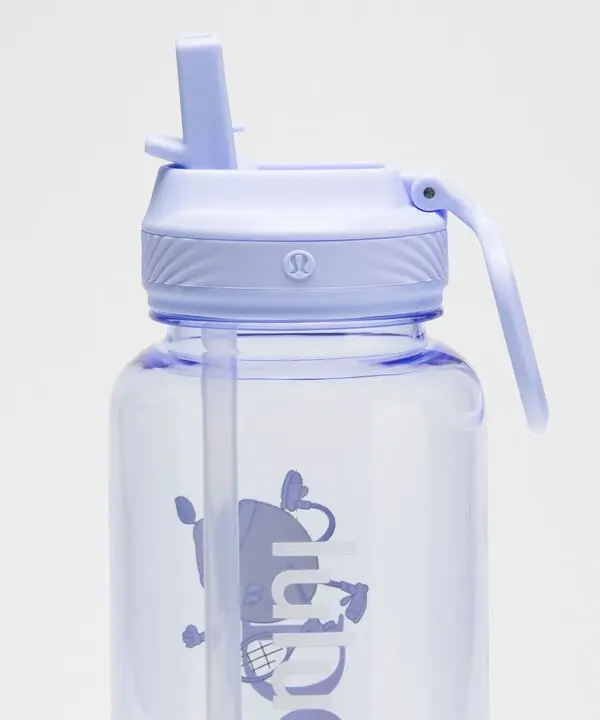 Lululemon Back To Life Clear Bottle 32oz Straw Lid