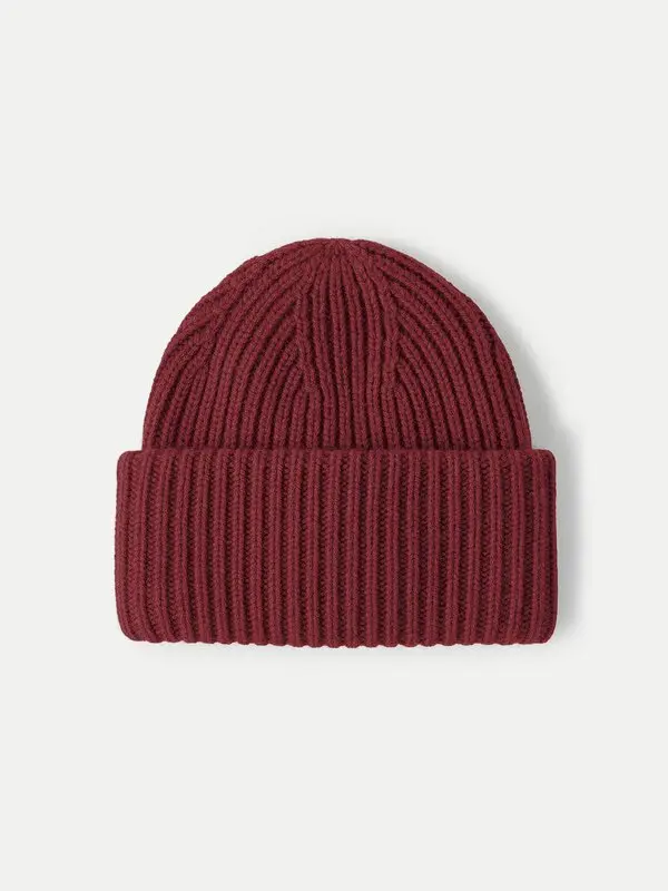 Veronica Beard Wool-cashmere Beanie - Burgundy