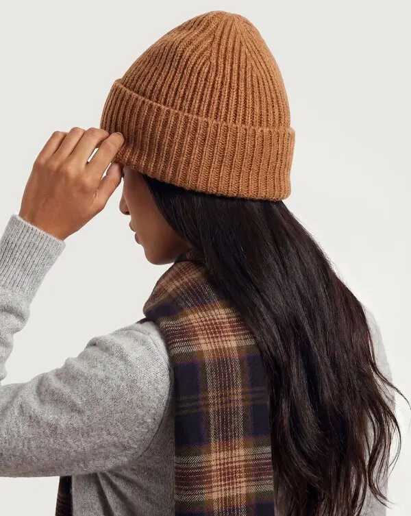 Veronica Beard Wool-cashmere Beanie - Dark Acorn