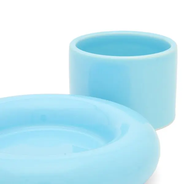 GUSTAF WESTMAN Chunky Cup And Saucer - Light Blue