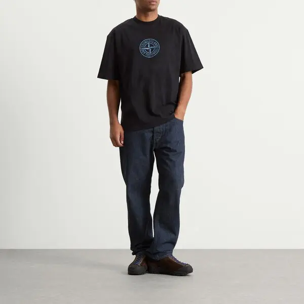 Stone Island Indigo Denim Straight Jeans