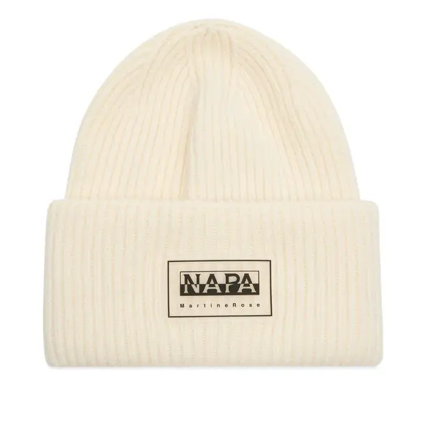 NAPAPIJRI X Martine Rose Beanie - White Whisper