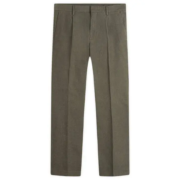 Nn07 Bill Pleated Trousers - Dark Army