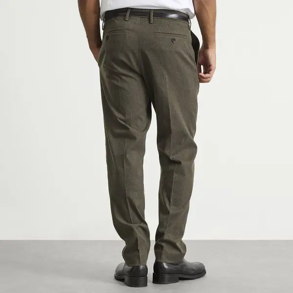 Nn07 Bill Pleated Trousers - Dark Army