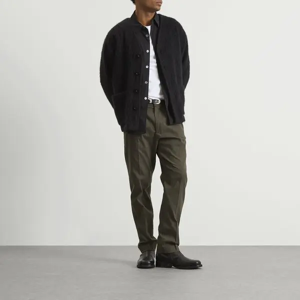 Nn07 Bill Pleated Trousers - Dark Army