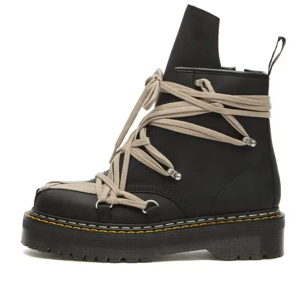 Rick Owens X Dr. Martens 1460 Quad Sole Megalace Boots