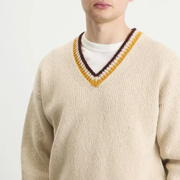 Visvim College V-neck Knit - Ivory