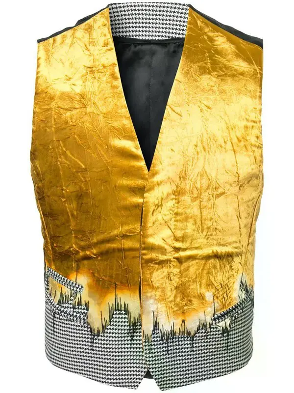 HAIDER ACKERMANN Reconstructed Gradient Gilet - Yellow