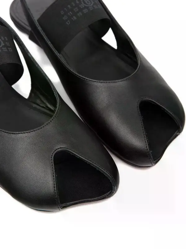 MAISON MARGIELA Anatomic Numeric Slingback Sandals - Black