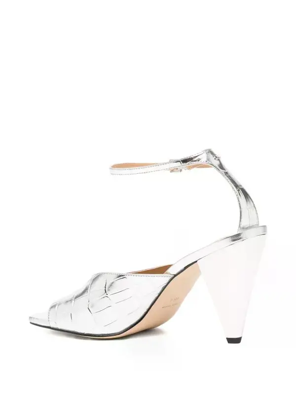 Michael Kors 90mm Electra Sandals - Silver