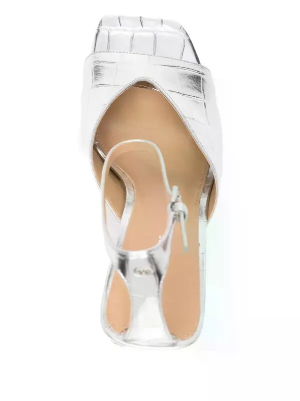 Michael Kors 90mm Electra Sandals - Silver