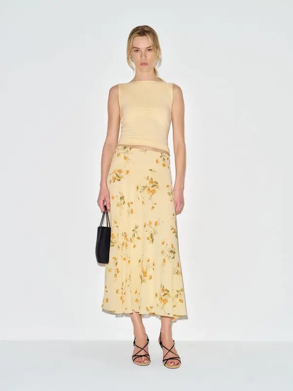 REFORMATION Sophie Midi Skirt