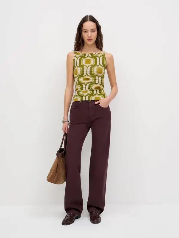 REFORMATION Neva Knit Top - Green