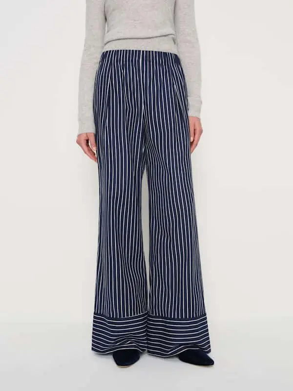 REFORMATION Fernando Wide Leg Pant - Blue