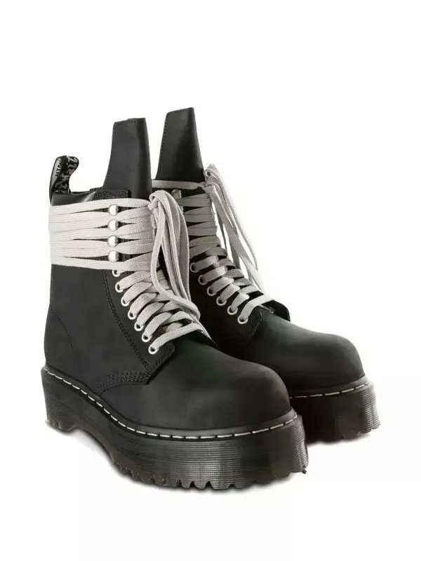 Rick Owens Quad Sole Steel Toe Combat Boots