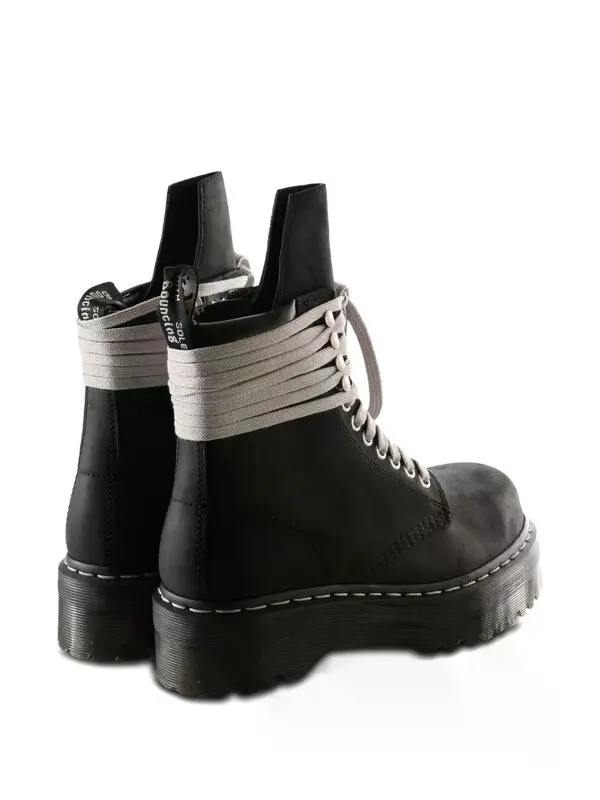 Rick Owens Quad Sole Steel Toe Combat Boots
