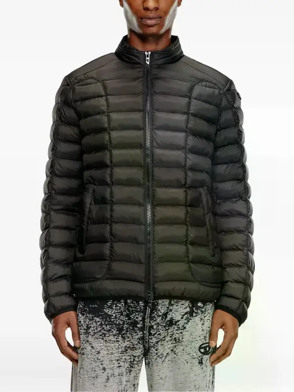 DIESEL® Zip-up Padded Jacket - Black