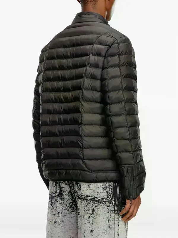 DIESEL® Zip-up Padded Jacket - Black