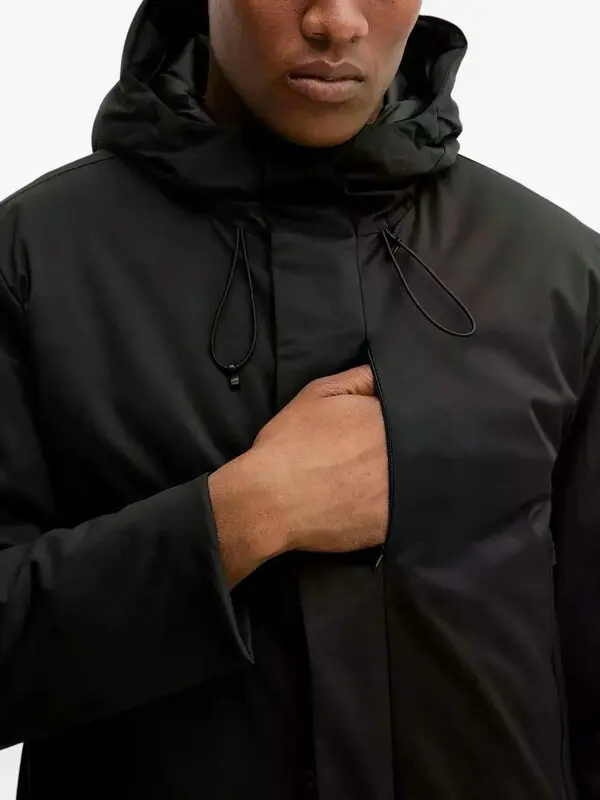 EA7 Zip-fastening Hooded Parka Coat