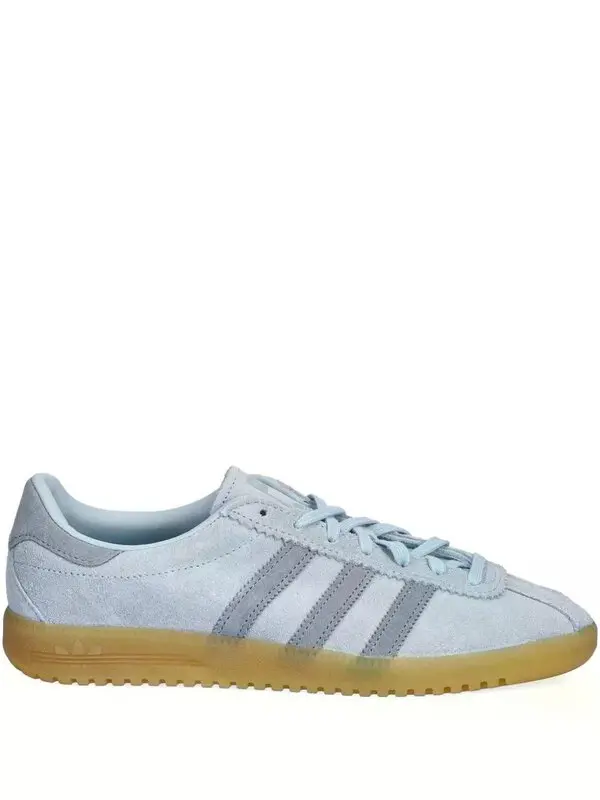 Adidas Three-stripe Lace-up Sneakers - Blue