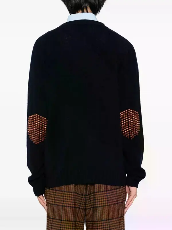BLESS Sphere-pad Cardigan - Blue