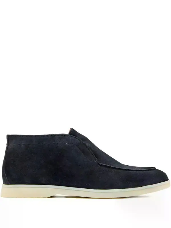 FORSA Suede Slip-on Boots - Blue