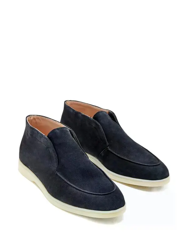 FORSA Suede Slip-on Boots - Blue