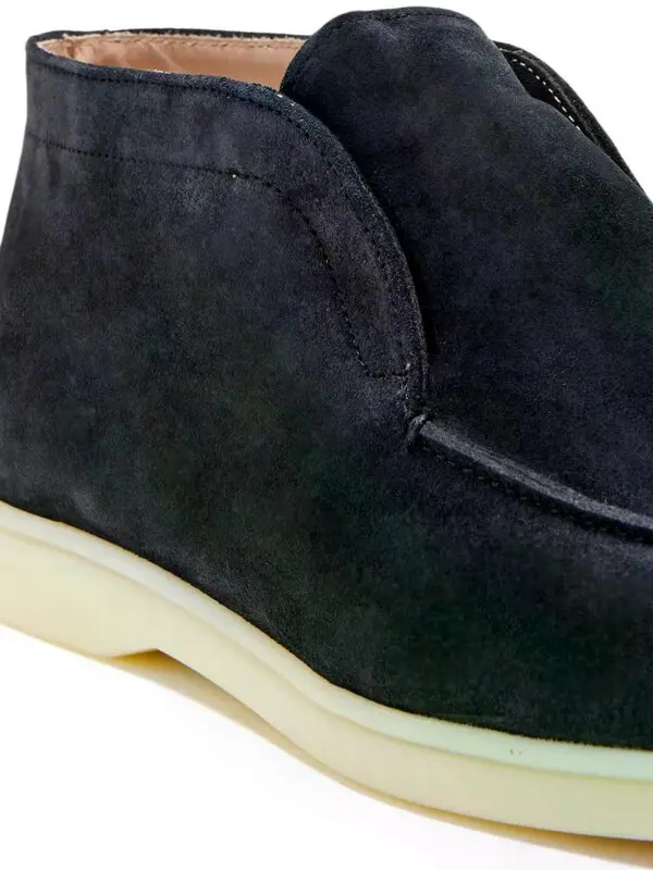 FORSA Suede Slip-on Boots - Blue