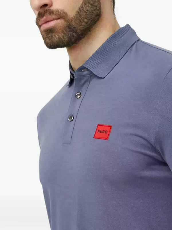 Hugo Button Logo Polo Shirt