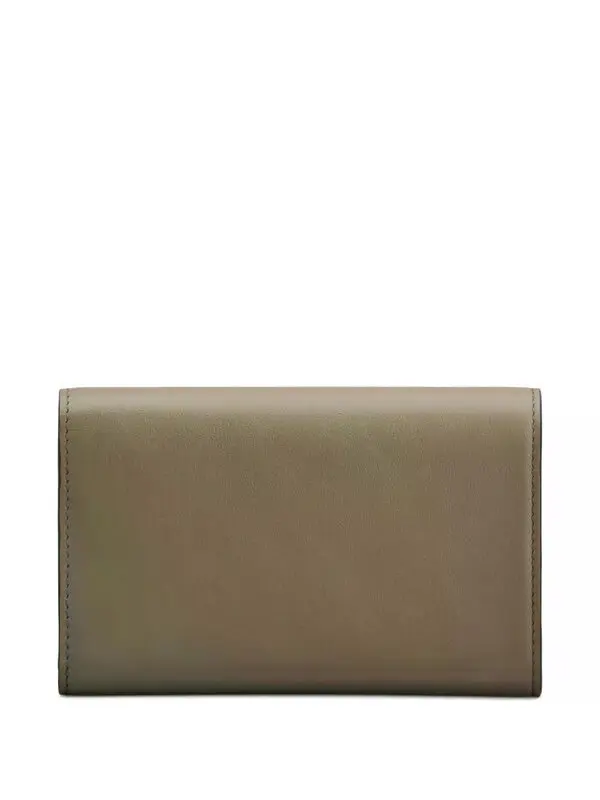 TOD'S Metallic-bar Tri-fold Wallet - Brown