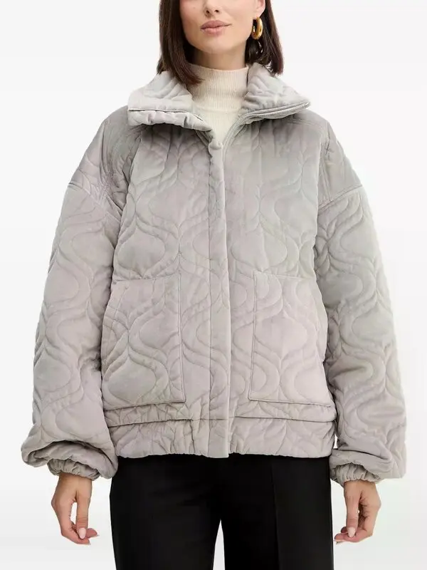 Charo Ruiz Ibiza Brume Quilted Zip Jacket
