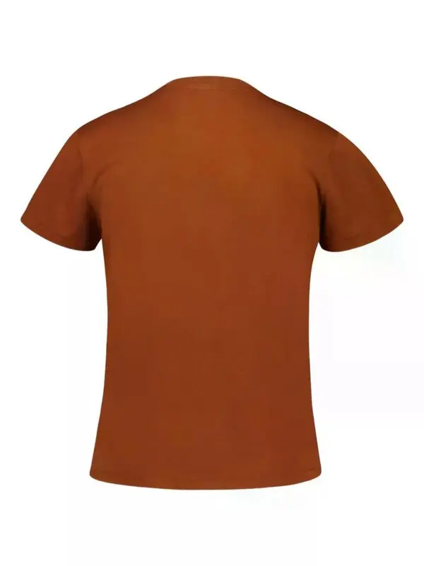 FRAME Short-sleeve Cotton T-shirt - Brown
