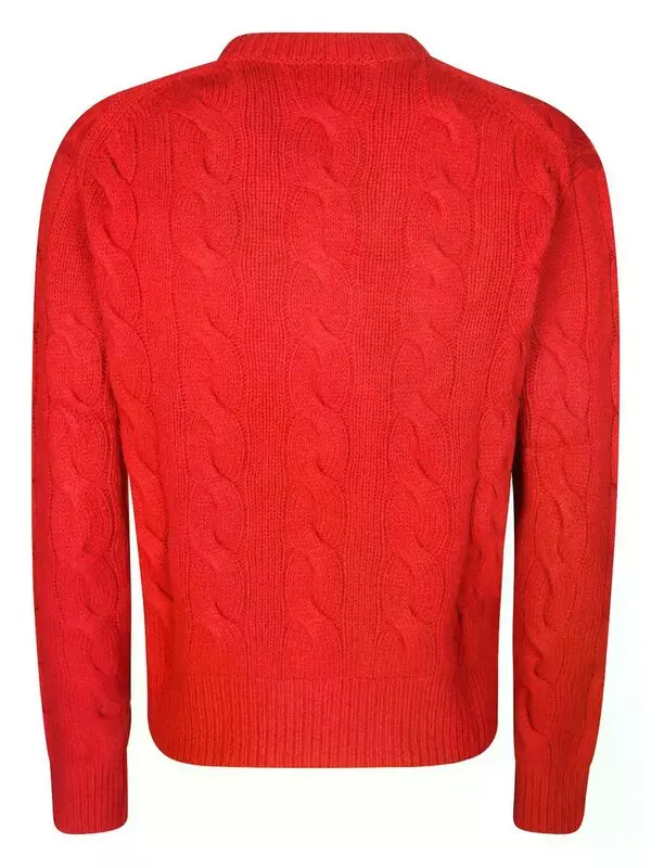 Polo Ralph Lauren Cable-knit Sweater With Signature Polo Pony - Red
